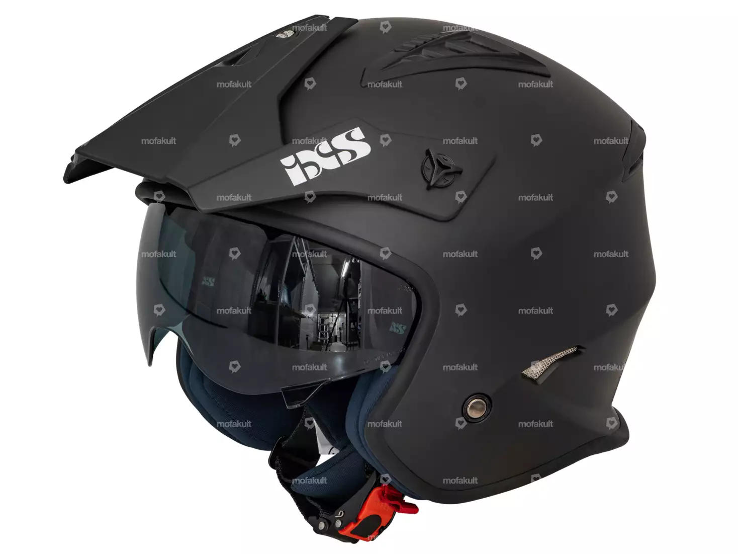 IXS Casque jet Enduro noir mat | mofakult
