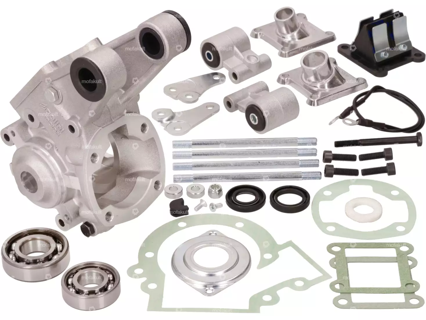 Polini carter moteur 4 clapets membrane | Peugeot 103, 104, 105, GL 10 ...