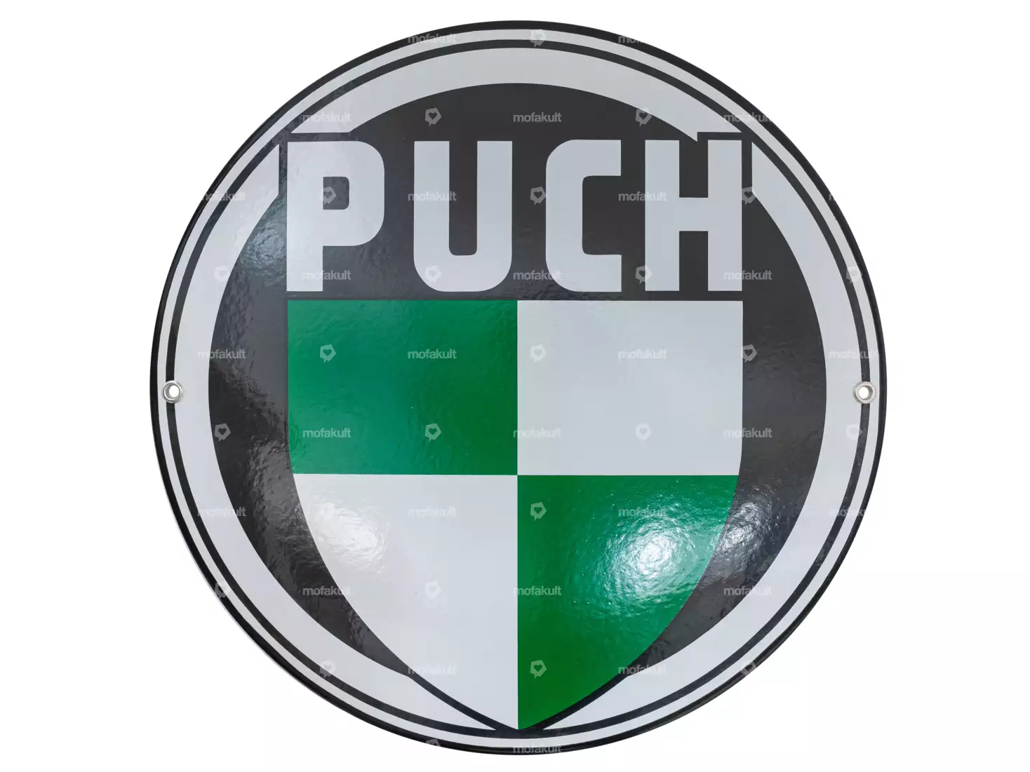 Plaque émaillée "Puch" Ø 30 cm | mofakult