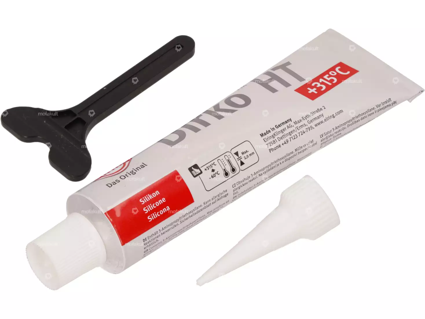 Elring Dirko HT masse d'étanchéité beige (silicone) 70 ml élasticité ...