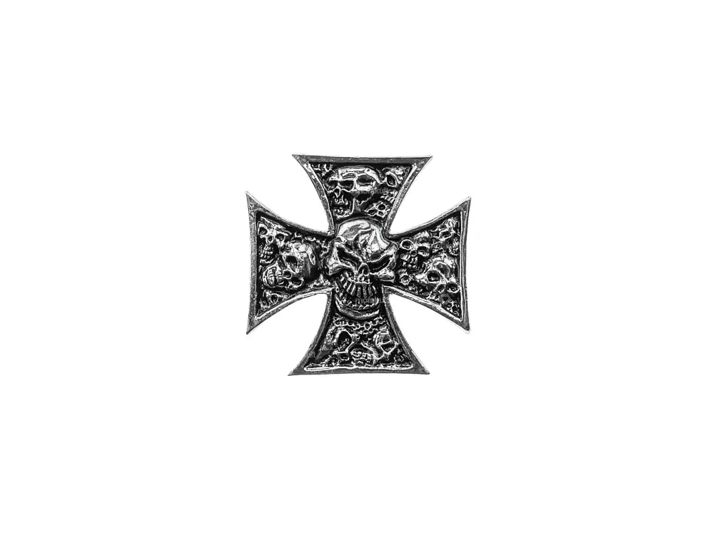 Emblème Iron Cross Skull Chrom (film adhésif) | mofakult